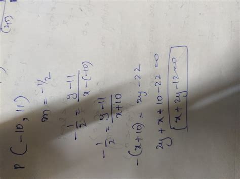 The Equation Of The Line Dividing The Line Segment Joinica The Points In