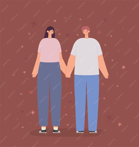 Premium Vector Romantic Couple Representation