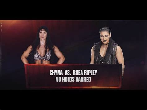 Wwe 2k24 Chyna Vs Rhea Ripley Full Intros Youtube