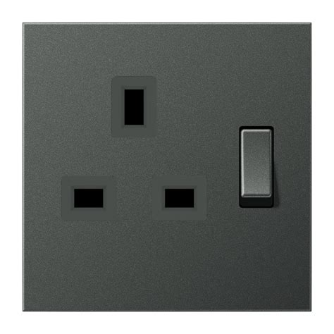 Switched Socket British Standard Anthracite Al 3171 An