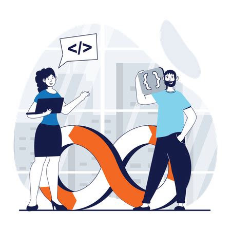 DevOps Illustration Pack 10 Free Download Design Development Illustrations IconScout
