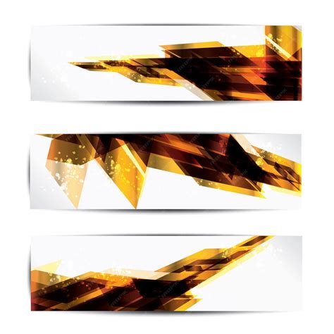 Premium Vector Set Of Abstract Colorful Web Headers And Cards Abstract Vector Illustration