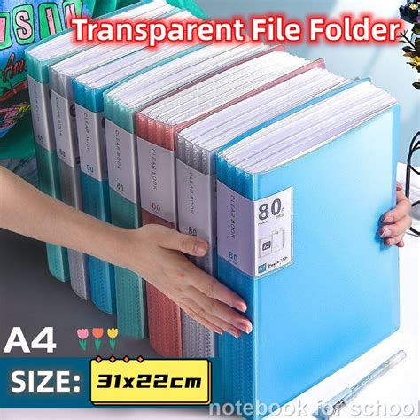 A Transparent File Folder Paper Storage Multi Layer Document Organizer