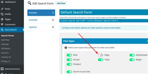 Exclude Post Types From Search Ivory Search