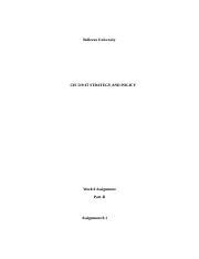 strategy week 8 assignment.docx - Bellevue University CIS 519:IT STRATEGY AND POLICY Week 8 ...