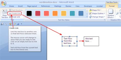 Format Text Boxes In Word MS Word Know How