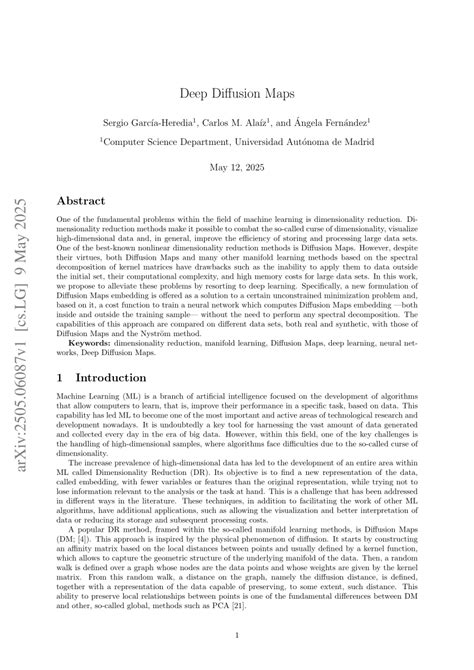 Pdf Deep Diffusion Maps