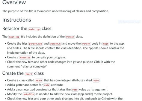 Solved Overview The Purpose Of This Lab Is To Improve Chegg