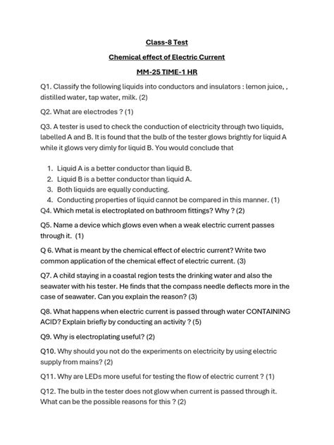 Test Clss 8 Pdf