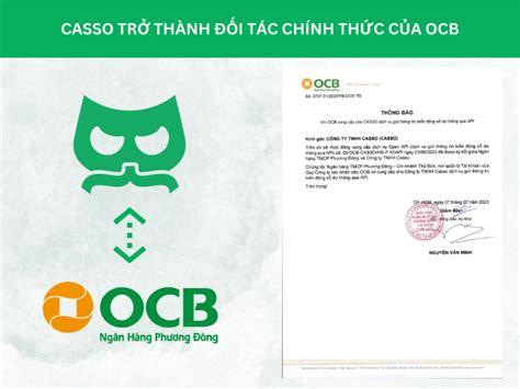 Casso Ocb Tự Hào đối Tác Chính Thức Về Open Banking Robot Tài