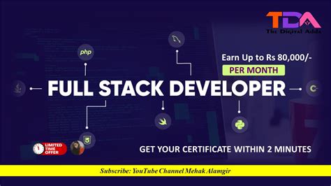 Full Stack Web Development Free Certificate 2025
