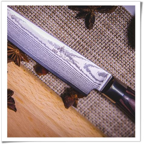 臻zhen 日本進口大馬士革鋼水果刀 黑檀木柄 150mm 瑞格華·大海刀品