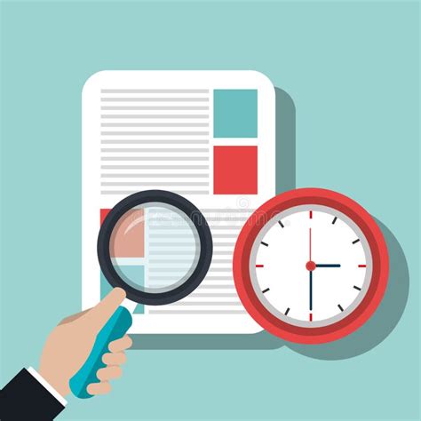 Analitycs Search Information Stock Illustration Illustration Of