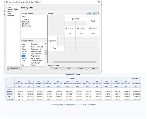 how to fix this summary table sas support communities