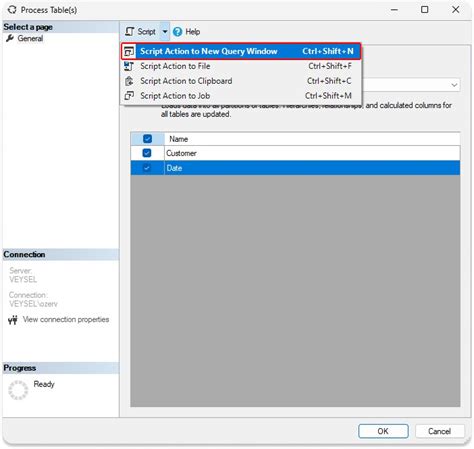Tabular Model Process Deploy Ve Schedule İşlemi Veysel Özer