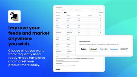 entafix custom xml feeds we can generate all types of xml files you can shopify app store