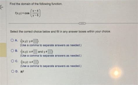 Solved Find The Domain Of The Following Function Chegg