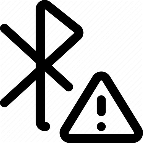 Bluetooth Warning Alert Icon Download On Iconfinder
