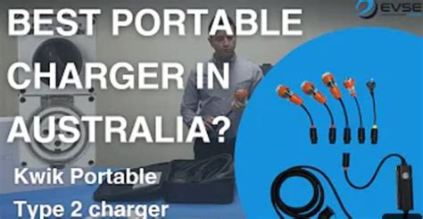 Kwik Portable Type Charger W Adaptable Tails Kw Evse Australia