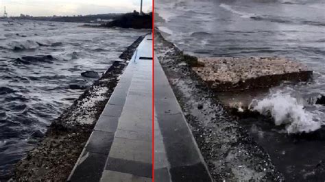 İstanbulda Bu Sabah Avcılar Sahiline Yürüyüş Yapmaya Giden Vatandaşlar Karşılaştıkları