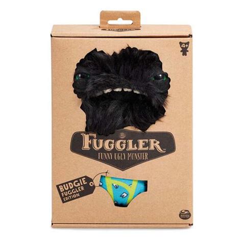 Fuggler Funny Ugly Monster Budgie Fuggler Wide Eyed Weirdo Black 9