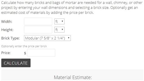 Brick Wall Calculator Download How To Calculate Bricks In A Wall