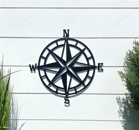 Compass Rose Nautical Compass Nautical Compass Rose Outdoor Metal Art