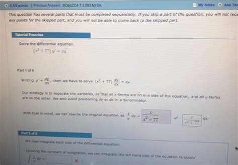Solved My Notes Ask Yo O 0 5 5 Points Previous Answers