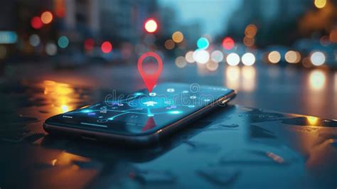 A Mobile App Interface With Intuitive Icon Technology Stock
