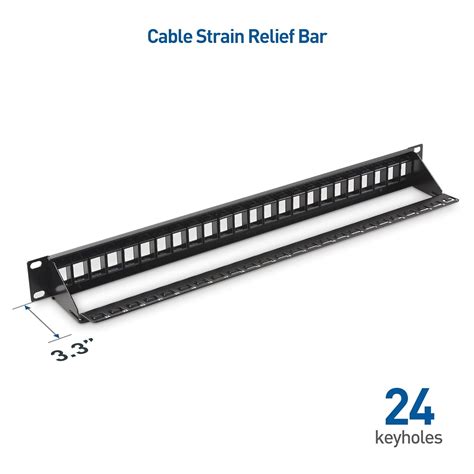 Cable Matters 24 Port Keystone Patch Panel For Wall Mount Or Rackmount Installation In Kosovo At