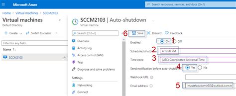 Azure Virtual Machine Auto Shutdown Çözümpark