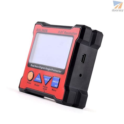dxl360s dual axis digital angle protractor with 5 side magnetic base