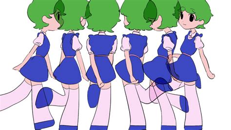 Safebooru 1girl Blue Dress Blue Footwear Closed Mouth Dress From