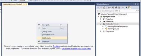 Hosting A Wcf Web Service Inside A Windows Service Using Springnet Codeproject