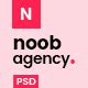 Noob Agency And Portfolio PSD Template By Themenum ThemeForest