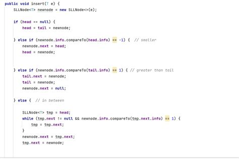 Solved Ublic Void Insert T E Sllnode Newnode New