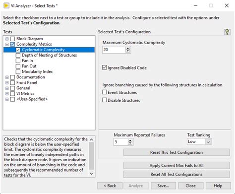 vi analyzer missing tests and discussion labview general lava