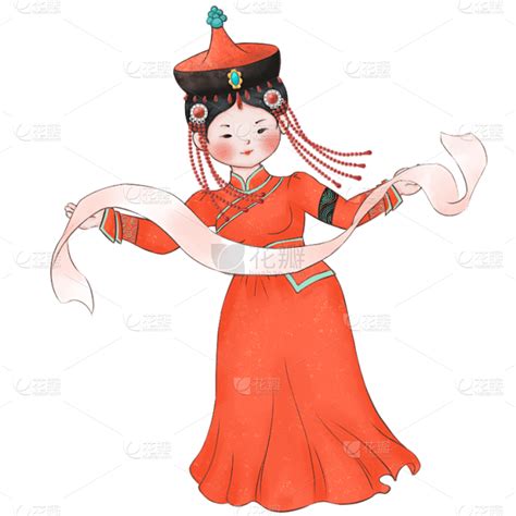 手绘 少数民族元素贴纸