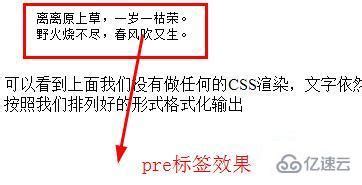 html中如何使用pre标签 web开发 亿速云