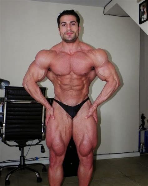 Bodybuilder Bulge Posing Trunks Vpl Franco Dominguez Slight Ballsack Exposure On The First