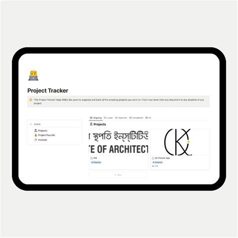 free notion project tracker template notion wall