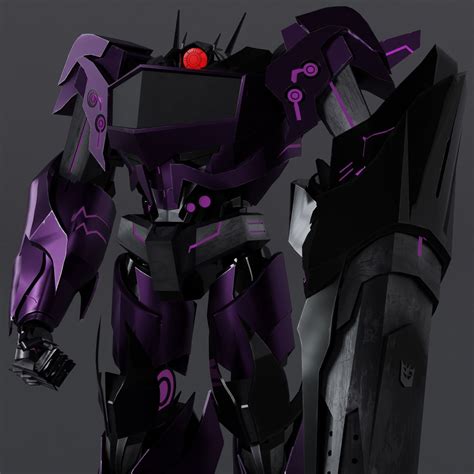 Tfp Shockwave Blender 3d Model For Sale Rigged And Textured 3d Model
