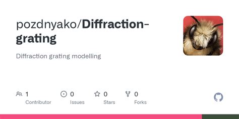 GitHub Pozdnyako Diffraction Grating Diffraction Grating Modelling