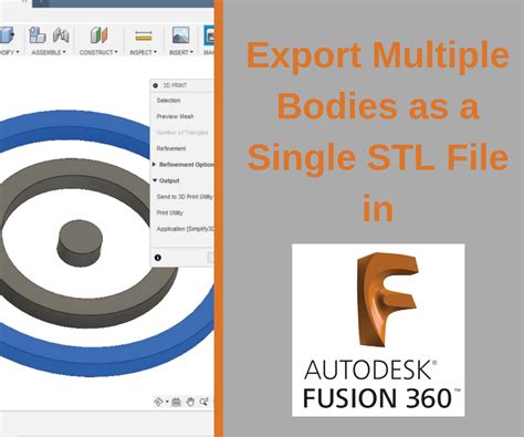 Autodesk Fusion 360 Export Stl Plannermzaer
