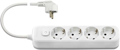 Multi Outlet 4schukoswitch 5m White 00494xb