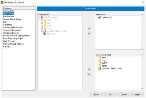i can t create a functional executable program for my soft on labview