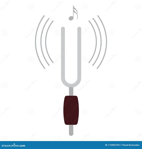 Tuning Fork Icon Stock Vector Illustration Of Accuracy 115902793