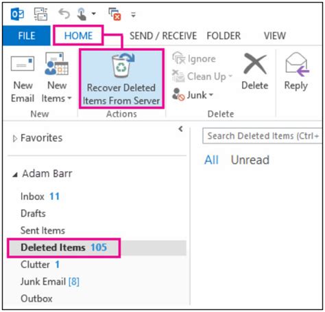 How To Recover Deleted Contacts From Outlook