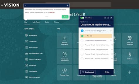 Oracle Training Software Walkthrough Oracle Onboarding For User Adoption