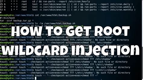 Back To The Future Unix Wildcards Injection